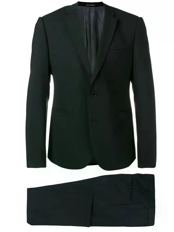 Emporio Armani Two Piece Formal Suit - Black