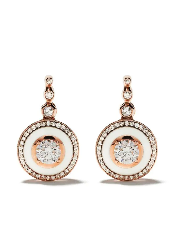 SELIM MOUZANNAR 18kt Diamond Mina Earrings - Pink