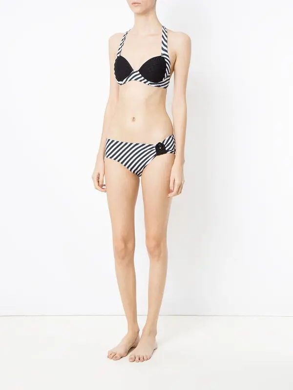 AMIR SLAMA Striped Bikini Set