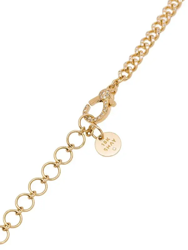 Shay 18k Baby Link Pavé Diamond Choker - Gold