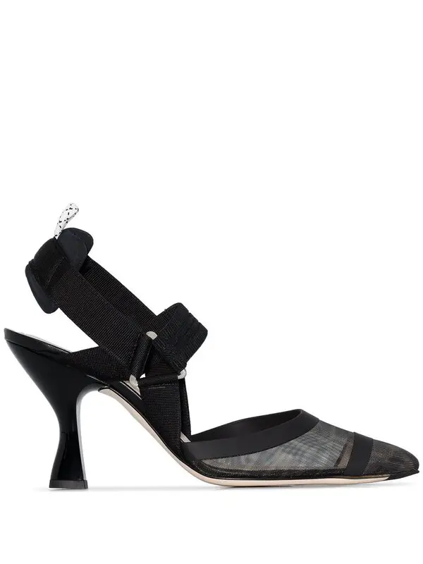 Fendi Ff Slingback Pumps