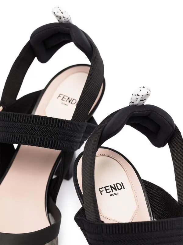 Fendi Ff Slingback Pumps