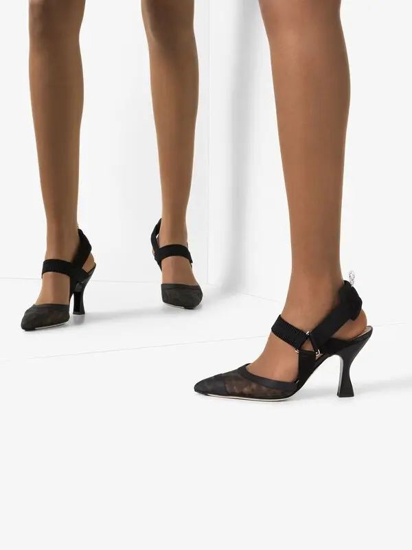 Fendi Ff Slingback Pumps