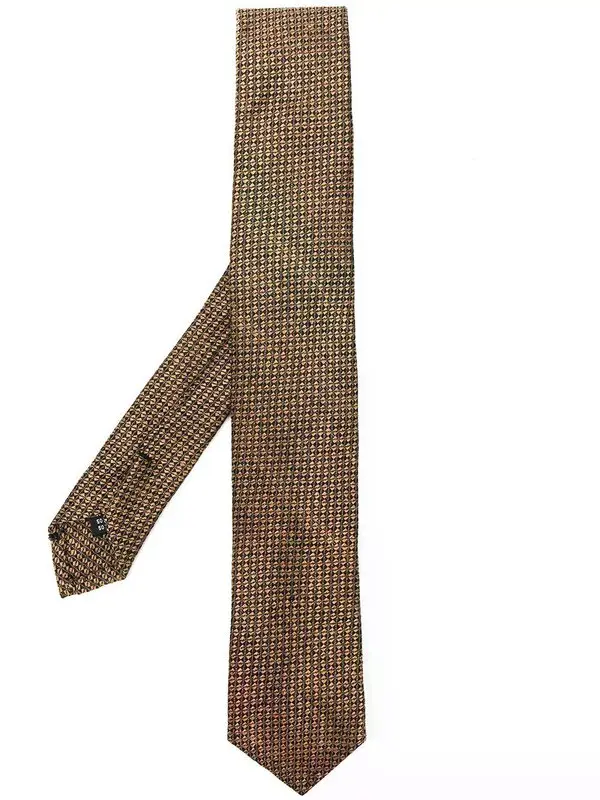 DELL'OGLIO Oscar Neck Tie - Brown