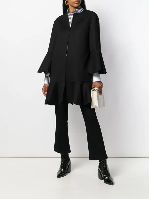 Valentino Garavani Flared Scalloped Coat
