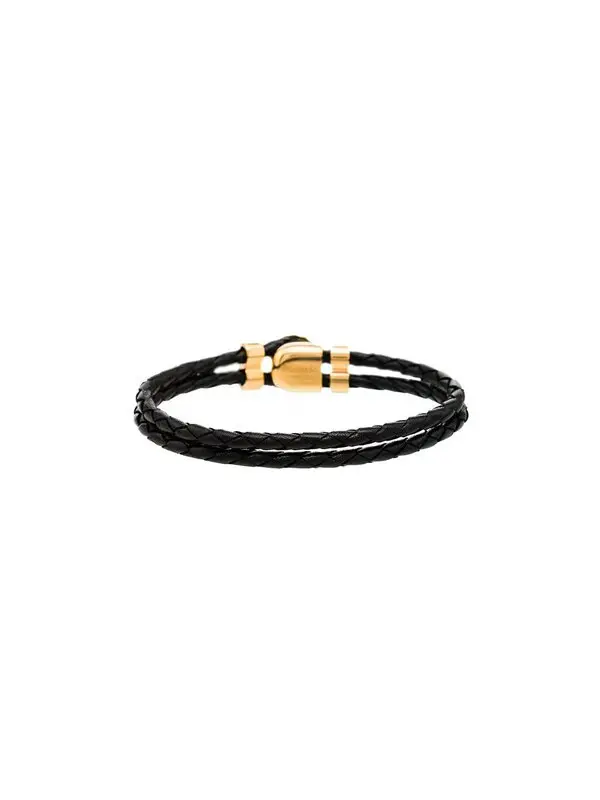 Versace La Medusa Leather Bracelet - Gold