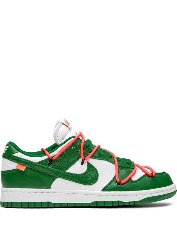 Nike X Off White Dunk Low Pine Sneakers - Green