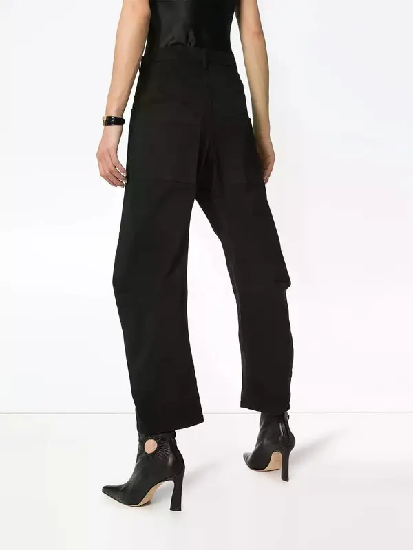 NILI LOTAN Shon Curved Balloon-leg Trousers