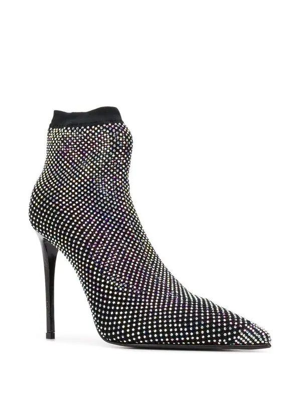 LE SILLA Gilda Crystal Sock Pumps