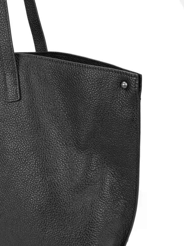 Akris Pebbled Leather Tote - Black