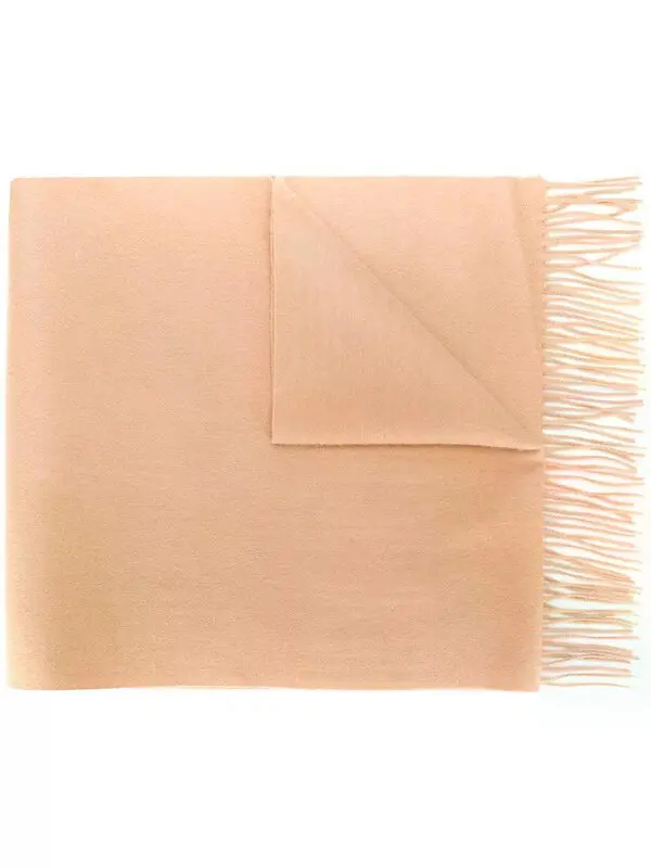 N.peal Large Woven Cashmere Scarf - Neutrals