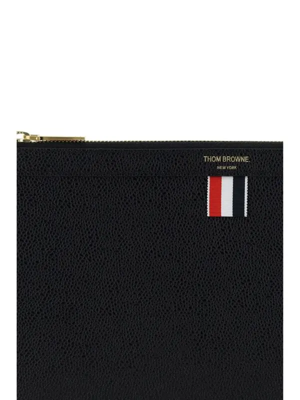 Thom Browne Pebble Grain Document Holder - Black