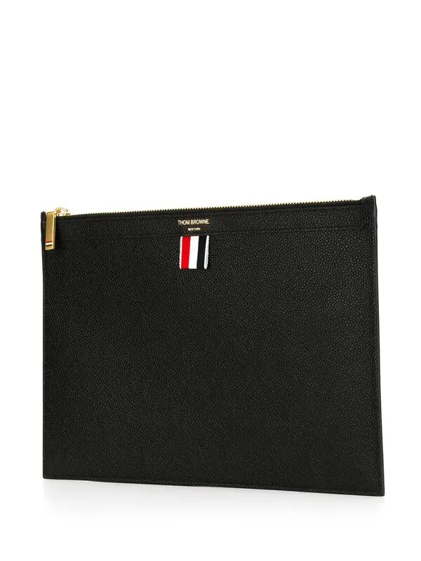 Thom Browne Pebble Grain Document Holder - Black
