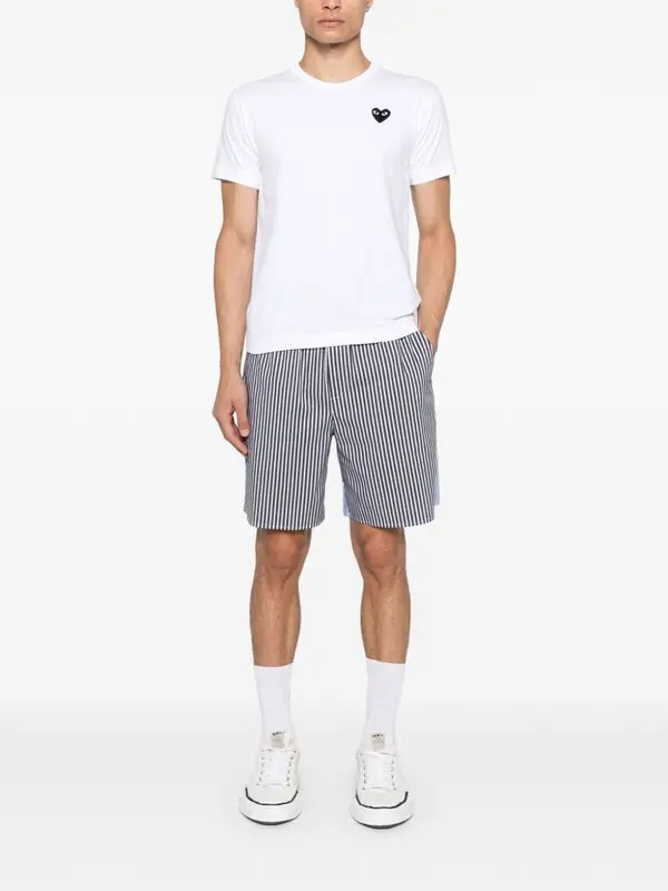 Play Comme Des Garcon Heart Patch T-shirt - White