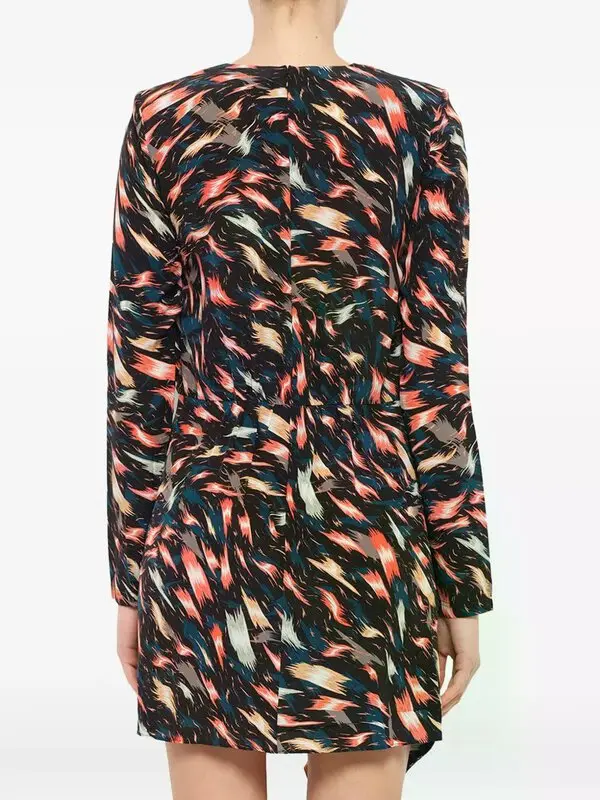 Givenchy Asymmetric Printed Mini Dress