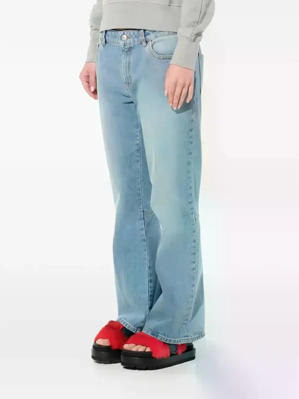 Alexander McQueen Flared Leg Jeans - Blue