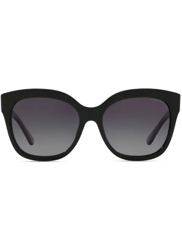 Coach Horse And Carriage Cat-eye Sunglasses - Black