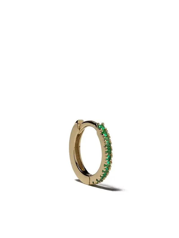 WE BY WHITEBIRD 18kt Emerald Margot Medium Single Hoop Earring - Gold