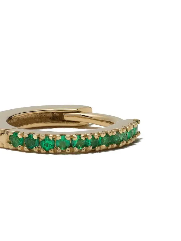 WE BY WHITEBIRD 18kt Emerald Margot Medium Single Hoop Earring - Gold