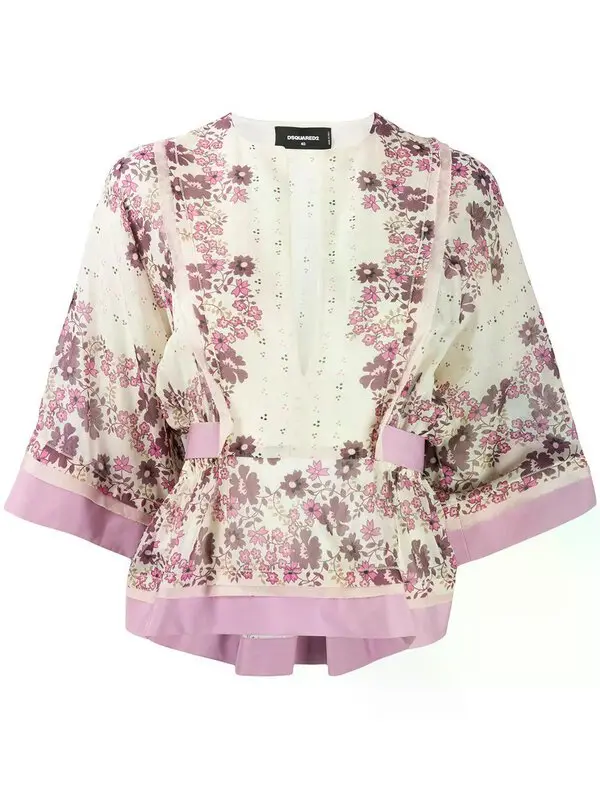 Dsquared2 Floral Print Blouse