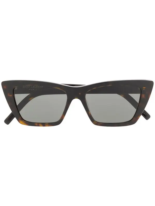 Saint Laurent New Wave Sunglasses - Brown
