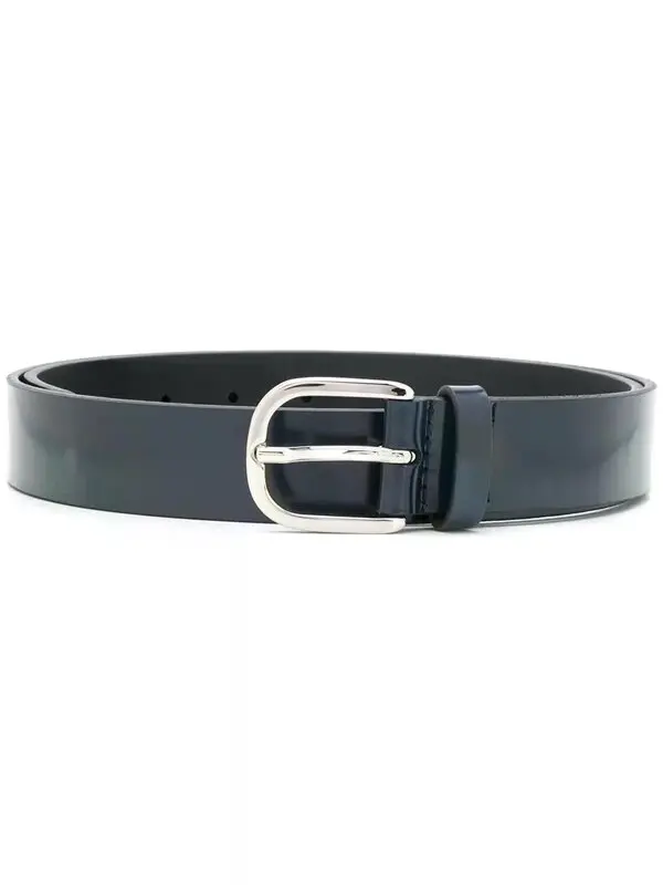 ORTIGNI Matte Leather Belt - Blue