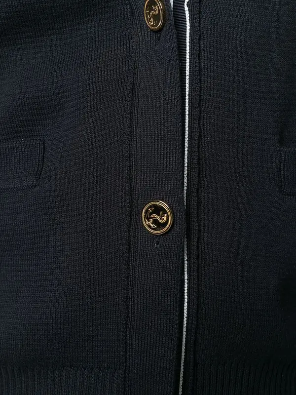Thom Browne Four-bar Stripe Cardigan - Blue