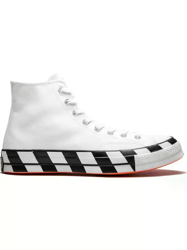 CONVERSE X Off- Chuck Taylor All-star 70s Hi Sneakers - White