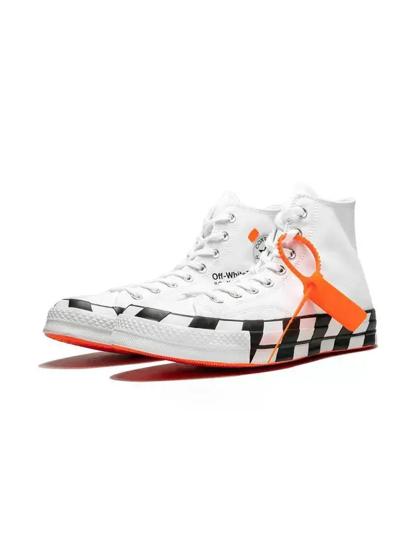 CONVERSE X Off- Chuck Taylor All-star 70s Hi Sneakers - White