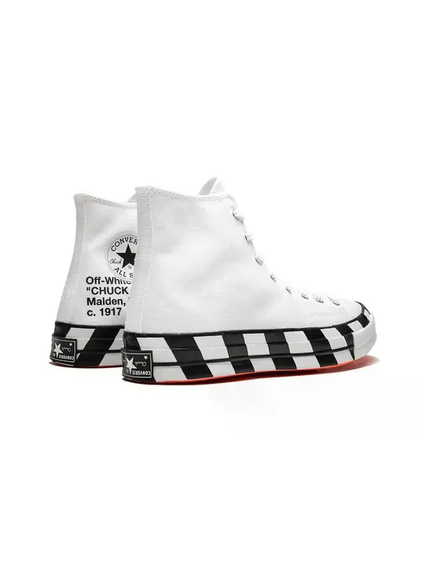 CONVERSE X Off- Chuck Taylor All-star 70s Hi Sneakers - White