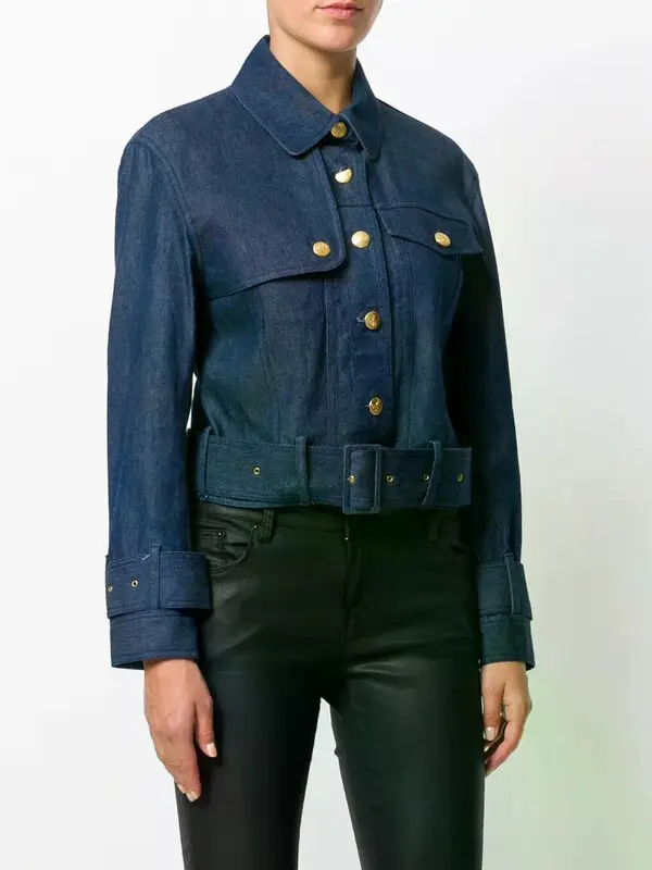 John Galliano Belted Denim Jacket