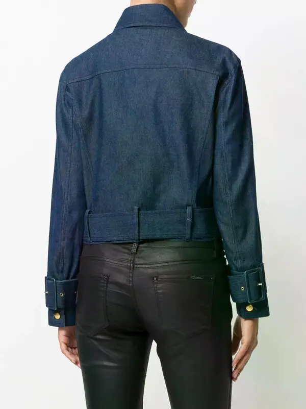 John Galliano Belted Denim Jacket