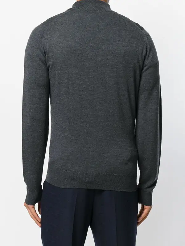 John Smedley Zip-neck Jumper - Grey