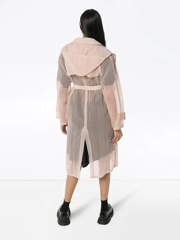 Moncler Perle Giubbotto Sheer Trench Coat