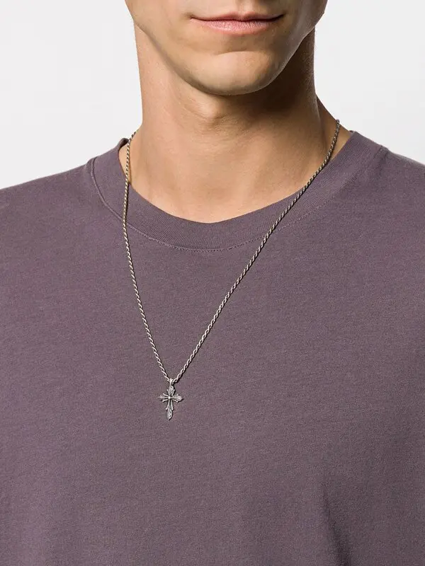 Emanuele Bicocchi Cross Pendant Necklace