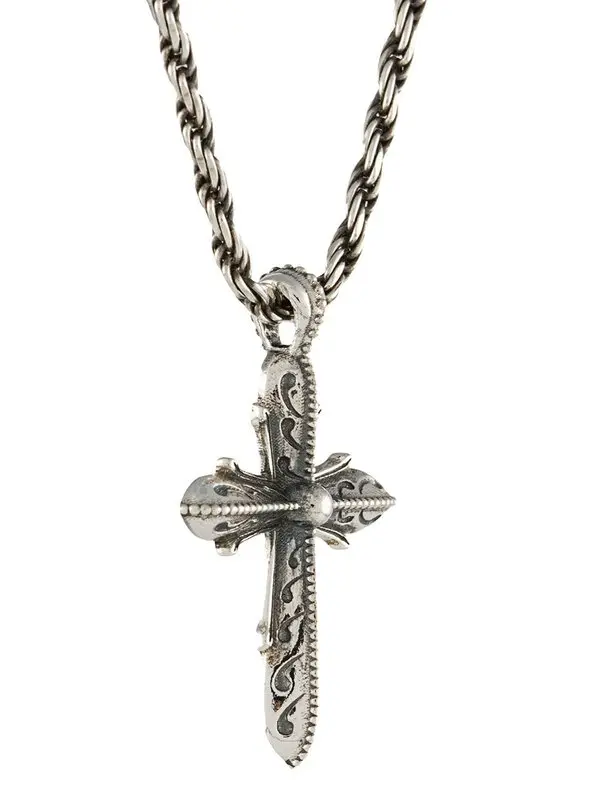 Emanuele Bicocchi Cross Pendant Necklace