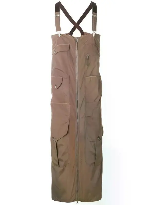 JEAN PAUL GAULTIER Zip-through Apron - Brown