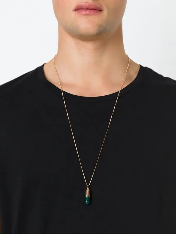 TRUE ROCKS Large Pill Pendant Necklace