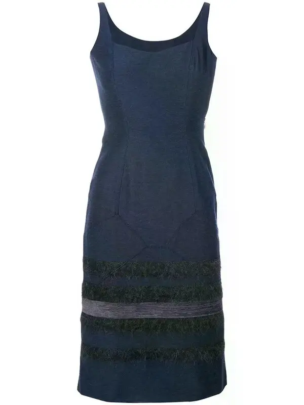 John Galliano Paneled Midi Dress