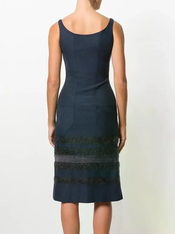 John Galliano Paneled Midi Dress