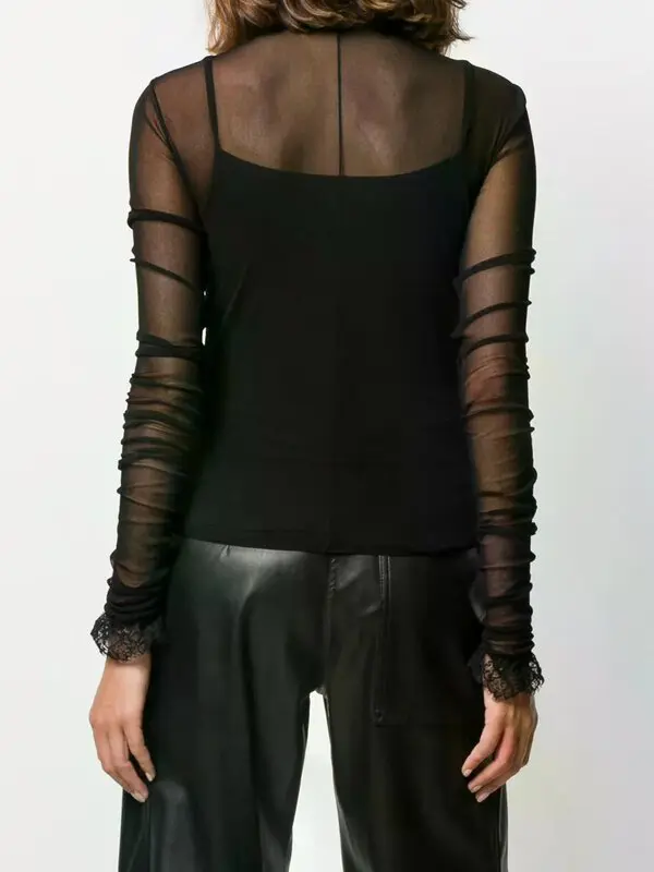 Philosophy Di Lorenzo Serafini Sheer Long-sleeved Top