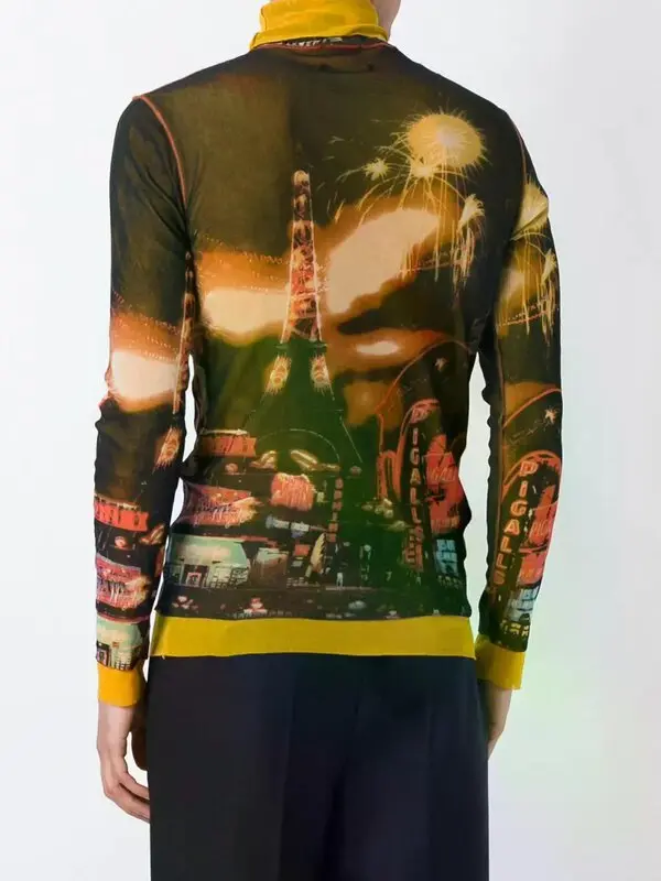 JEAN PAUL GAULTIER Paris Print Top
