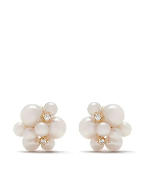TASAKI 18kt Akoya Pearl Stud Earrings - Gold