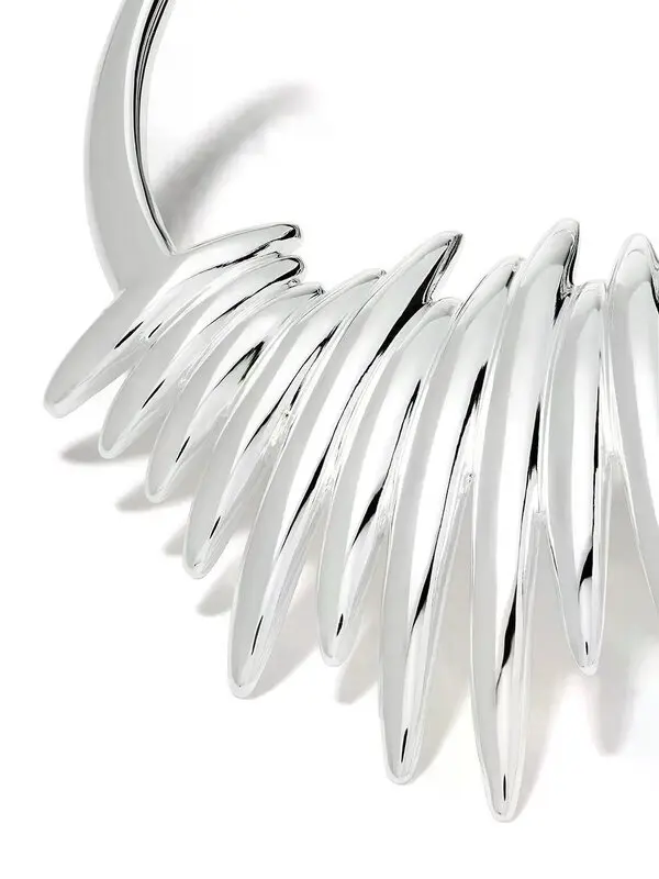 SHAUN LEANE Quill Hoop Earrings - Silver