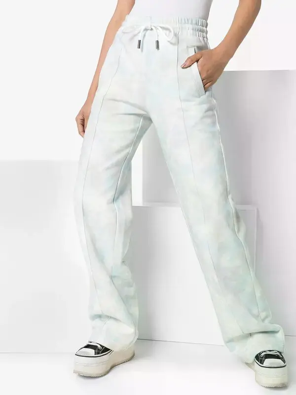 Off-White Cloud Print Straight Leg Track Pants