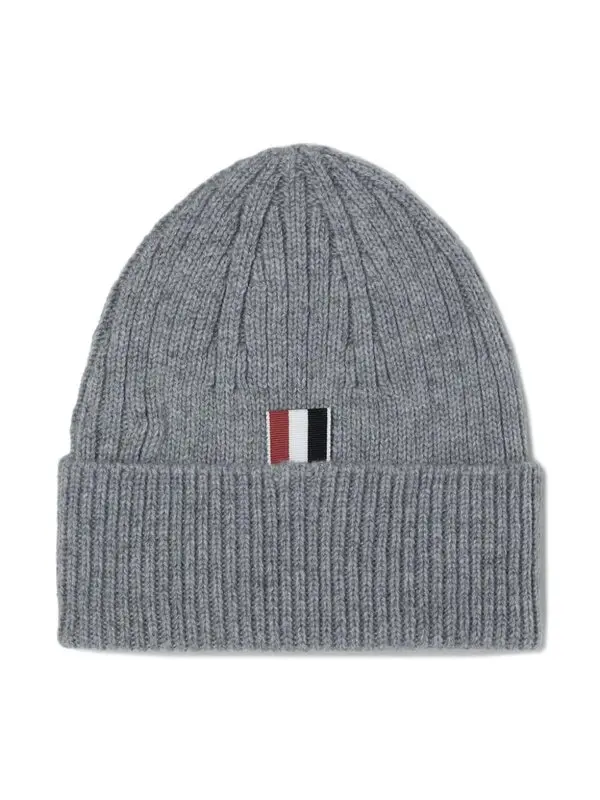 Thom Browne Cashmere Beanie - Grey