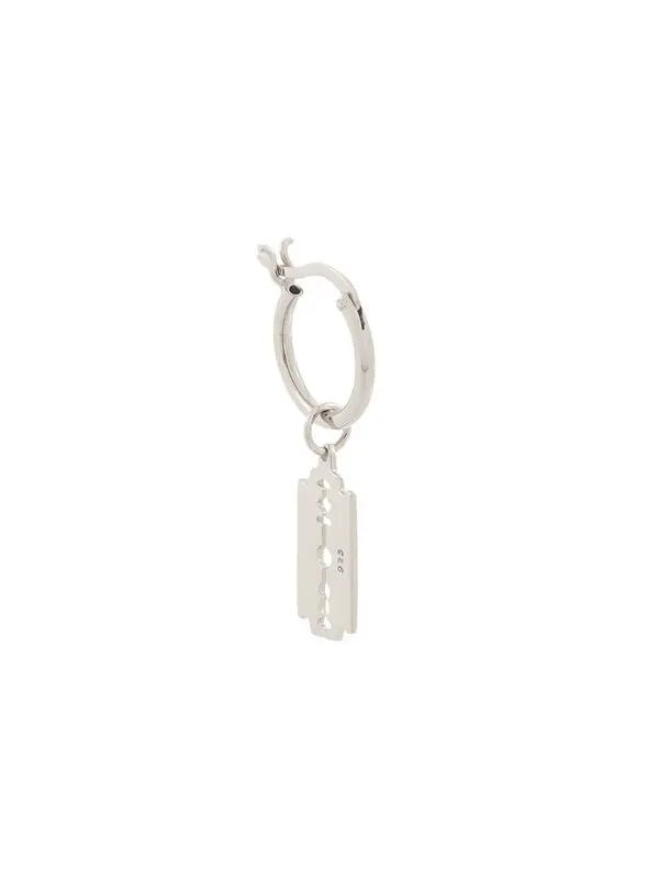 TRUE ROCKS Razor Hoop Earring - Silver