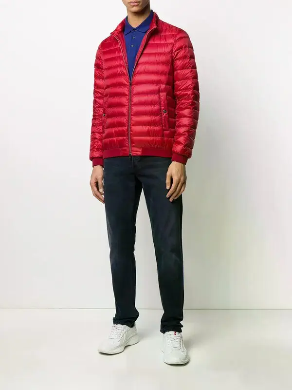 Herno High-neck Quilted Down Jacket - Red