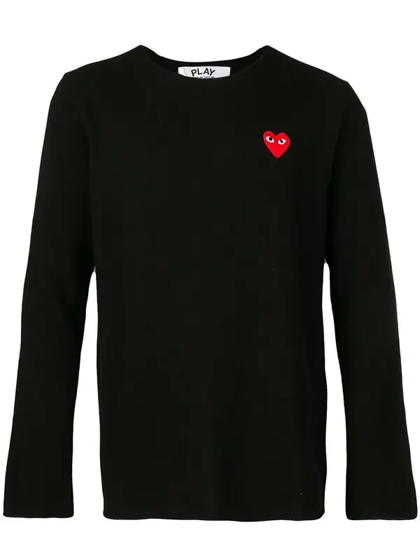 Play Comme Des Garcon Logo Patch Jumper