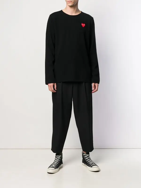 Play Comme Des Garcon Logo Patch Jumper